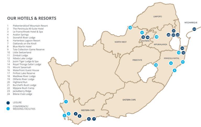 DHR-Map - Dream Hotels & Resorts